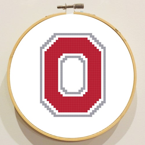 PDF Pattern Ohio State Buckeyes Cross Stitch Pattern - Etsy