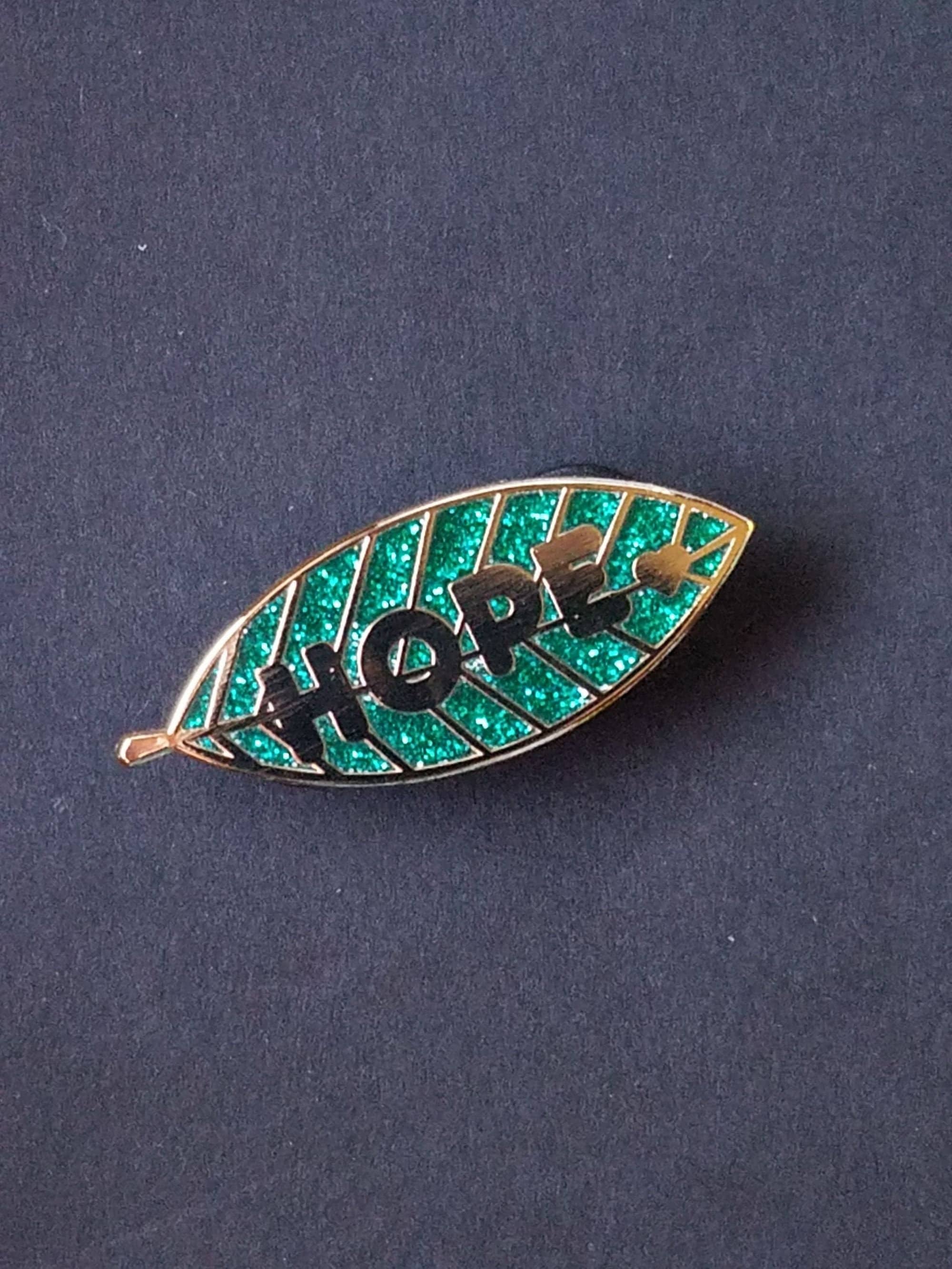 Hope Leaf Hard Enamel Charity Pin National Down Syndrome | Etsy