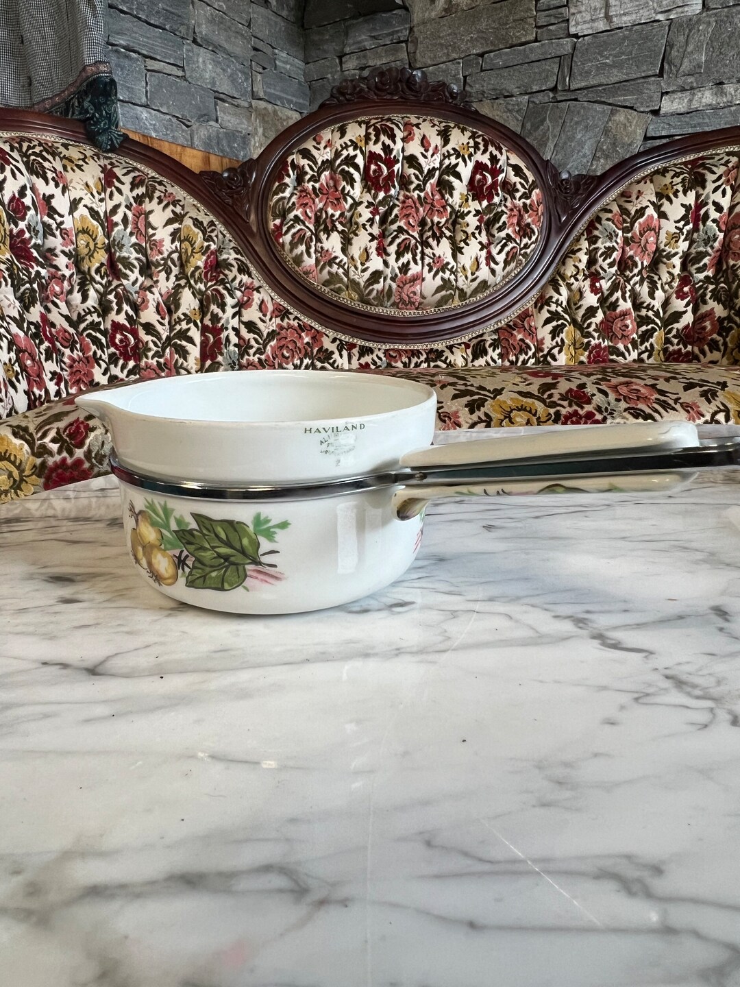 Vintage Haviland Aluminite Frugier Limoges 4 Sauce Pan Antique French ...