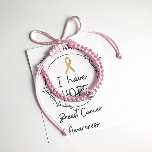 Pink Ribbon Beads - Etsy