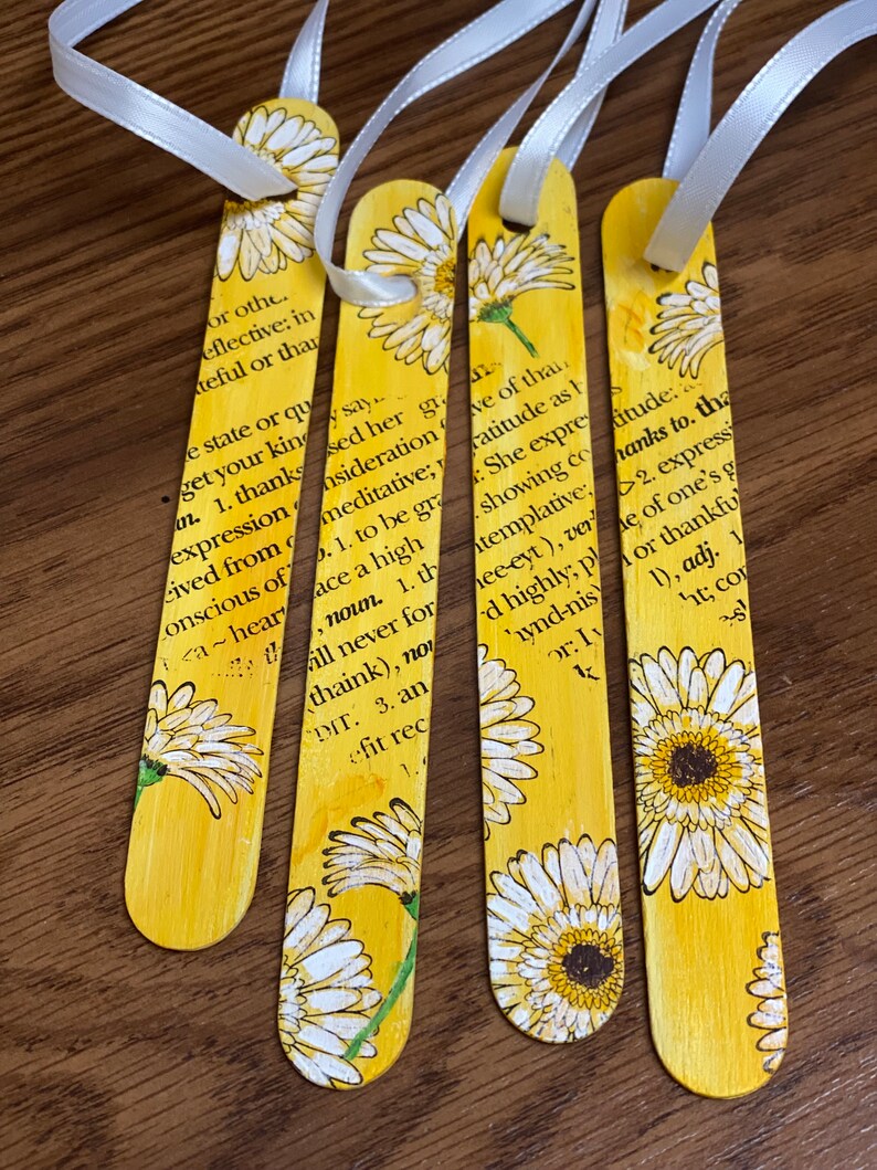 Hand Painted Wooden Popsicle Bookmarks Fun and Functional Book ...