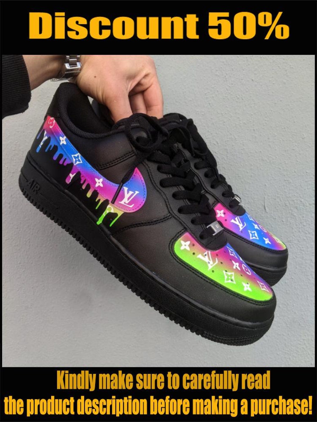 Custom AF1 Fashion Pastel Drip Personalized Air Force Af1 - Etsy