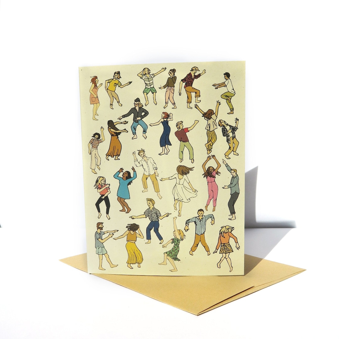 Dance Party Card - Etsy