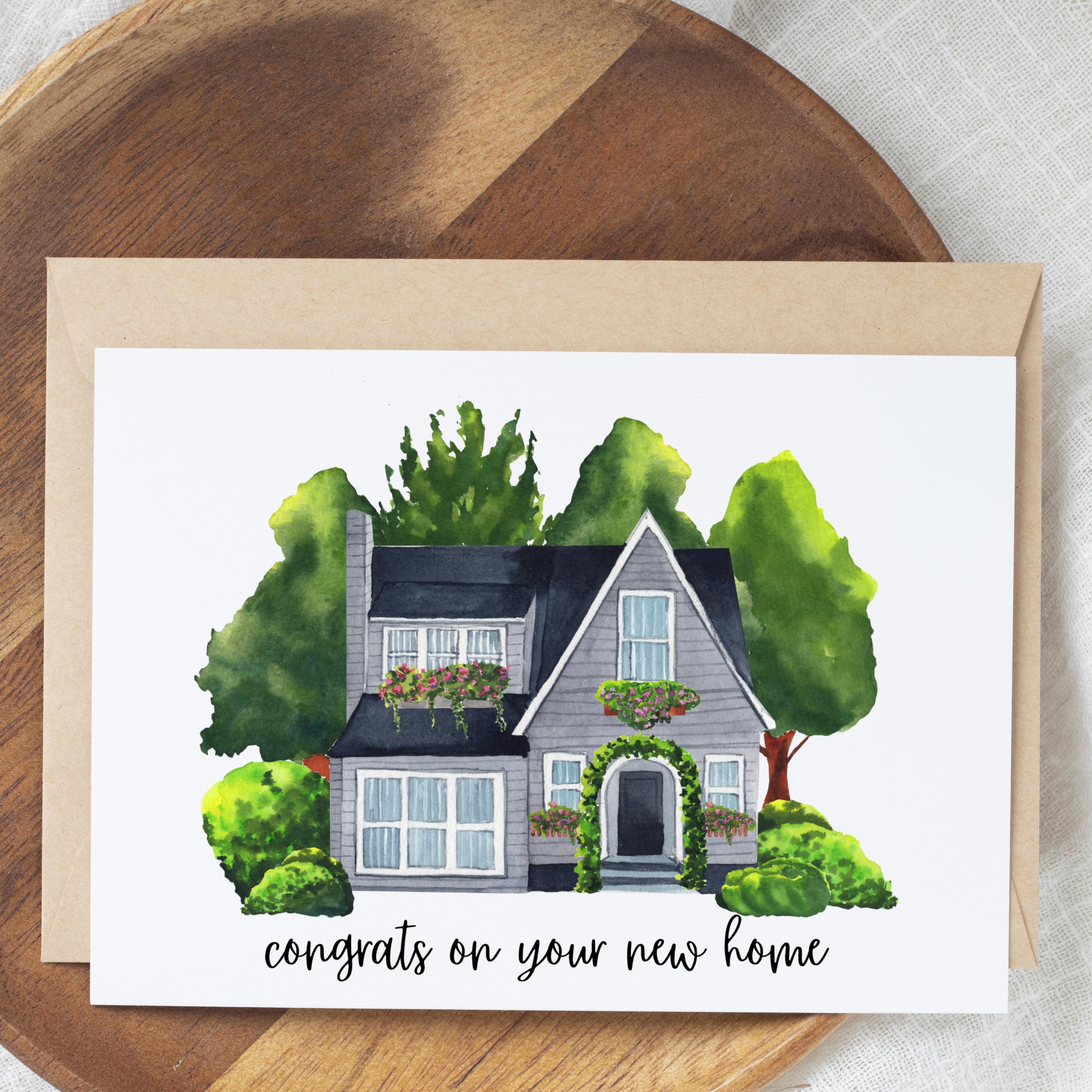 Congrats on Your New Home Card DIGITAL Download Printable Card ...