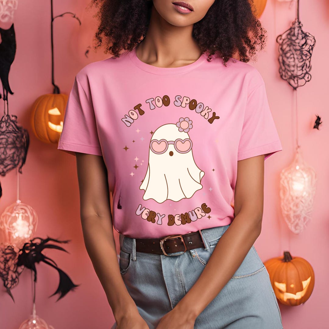 Demure Ghost PNG: Cutesy Retro Floral Illustration (digital Download ...