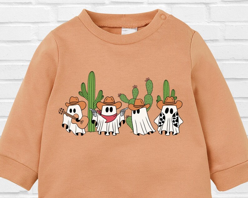 Retro Cowboy Ghosts PNG, Cute Halloween Ghosts Png, Vintage Ghost Png ...