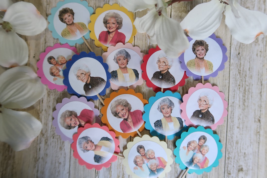 Golden Girls Cupcake Toppers, Golden Girls Cupcake Toppers, Golden ...