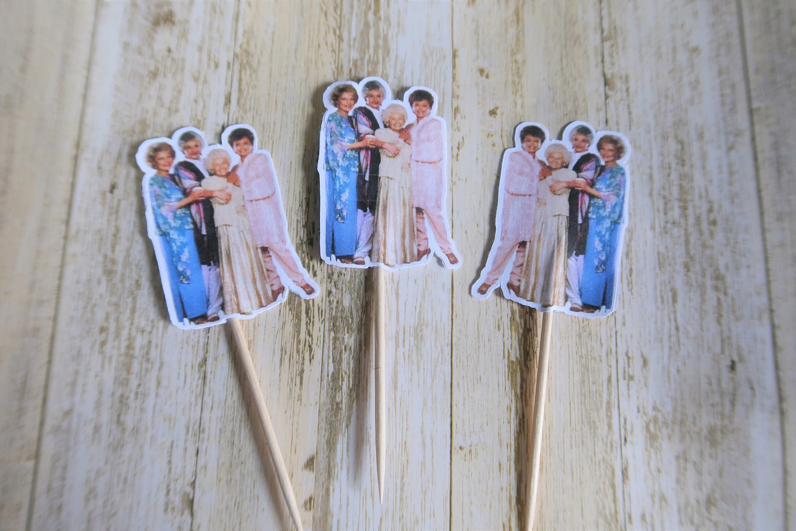The Golden Girls Cupcake Toppers, Golden Girls Cupcake Toppers, Golden ...