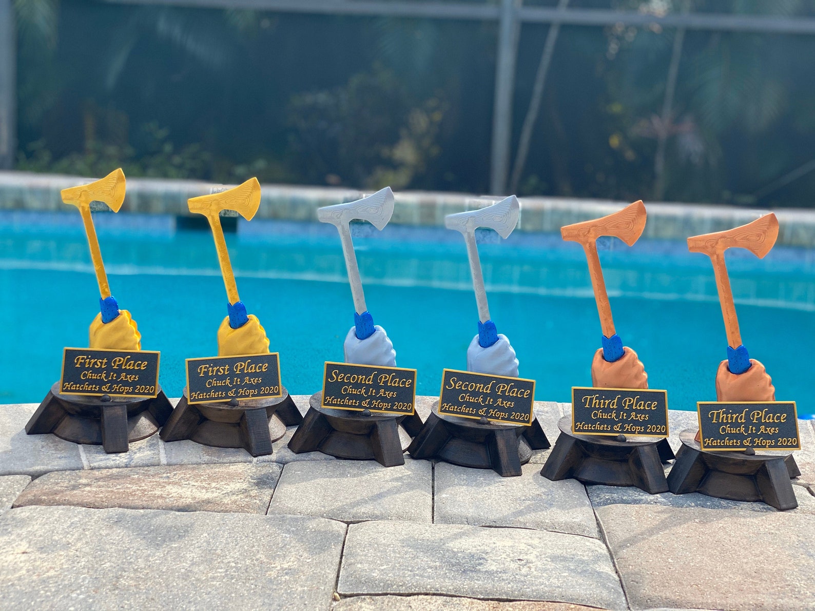 Custom Axe Throwing Trophies - Etsy