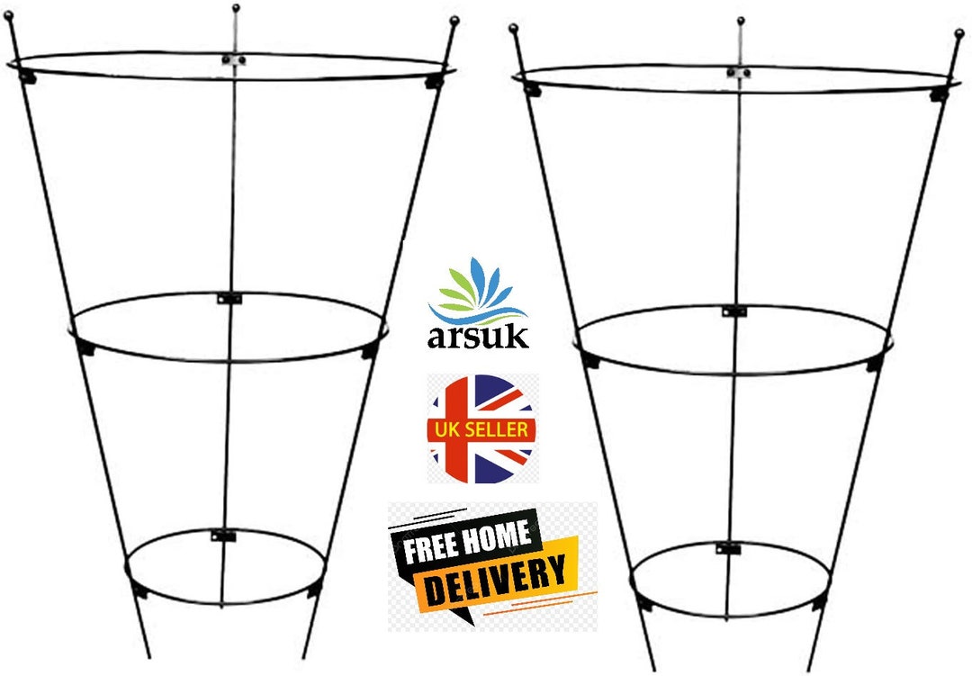 Peony Cage Plant Support Metal Garden, Large Medium and Small Steel ...