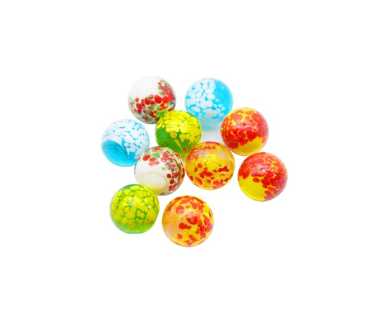 10pcs Large Marbles Dotted Glow in the Dark Assorted for - Etsy