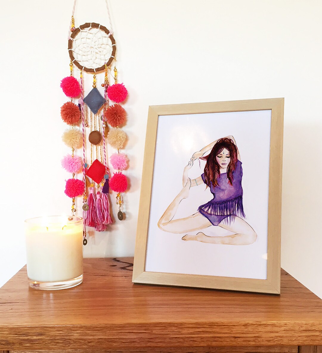 Mermaid Dreams Yoga Pose Print, Yogi Gift (digital Download) - Etsy