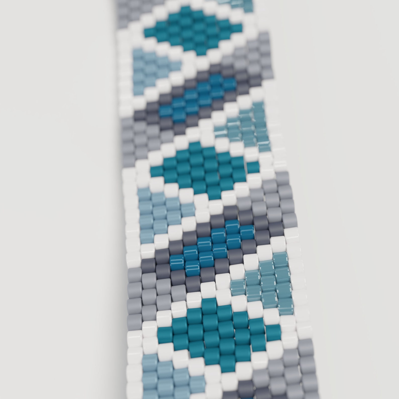 Peyote Bead Pattern - Zigzag, Bracelet Seed Bead Pattern in Pdf, Even ...