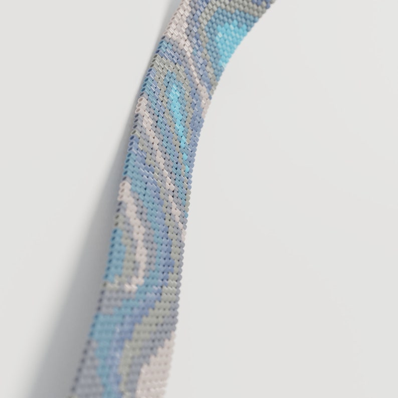 Peyote Bead Pattern - Waves, Bracelet Seed Bead Pattern in Pdf, Even ...