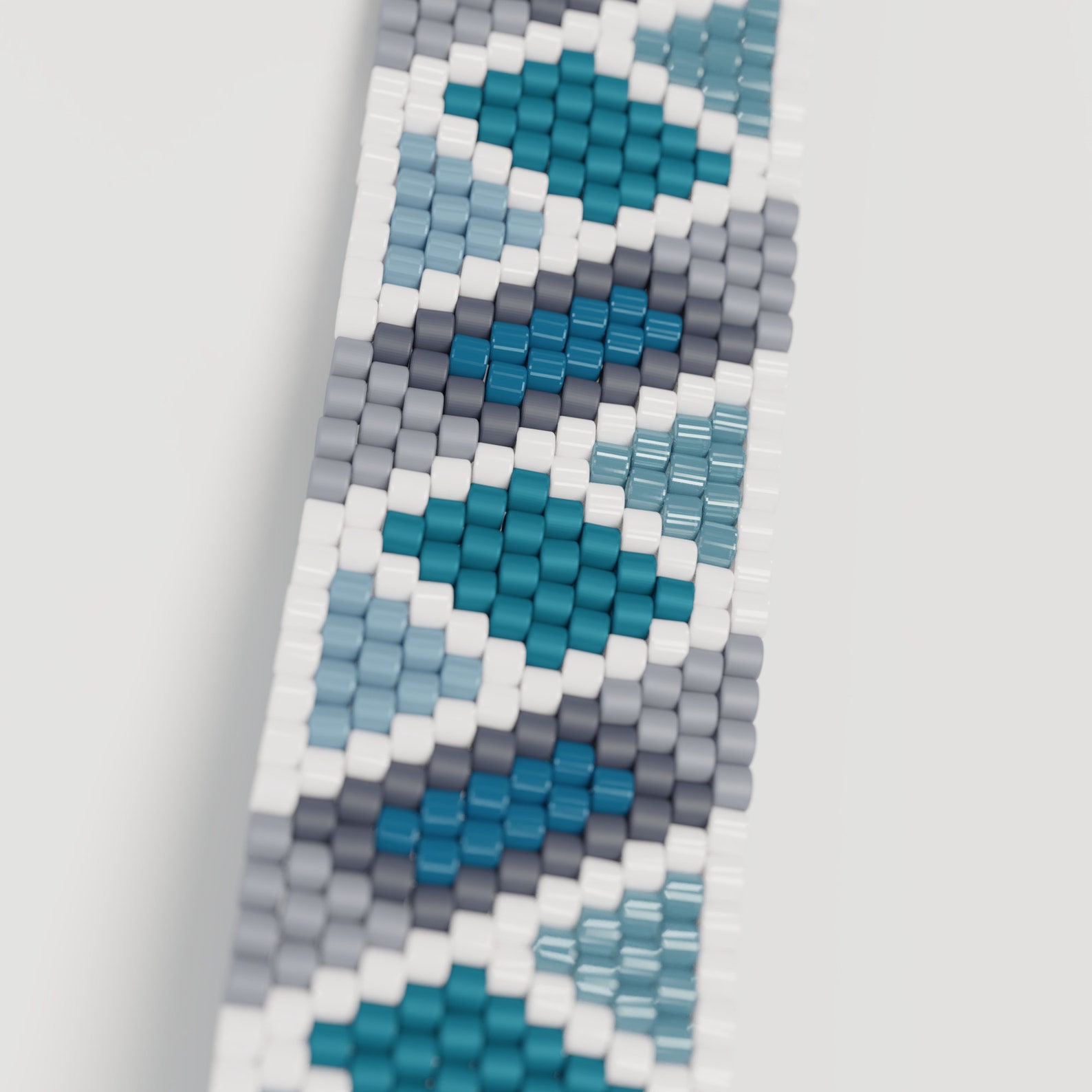Peyote Bead Pattern - Zigzag, Bracelet Seed Bead Pattern in Pdf, Even ...