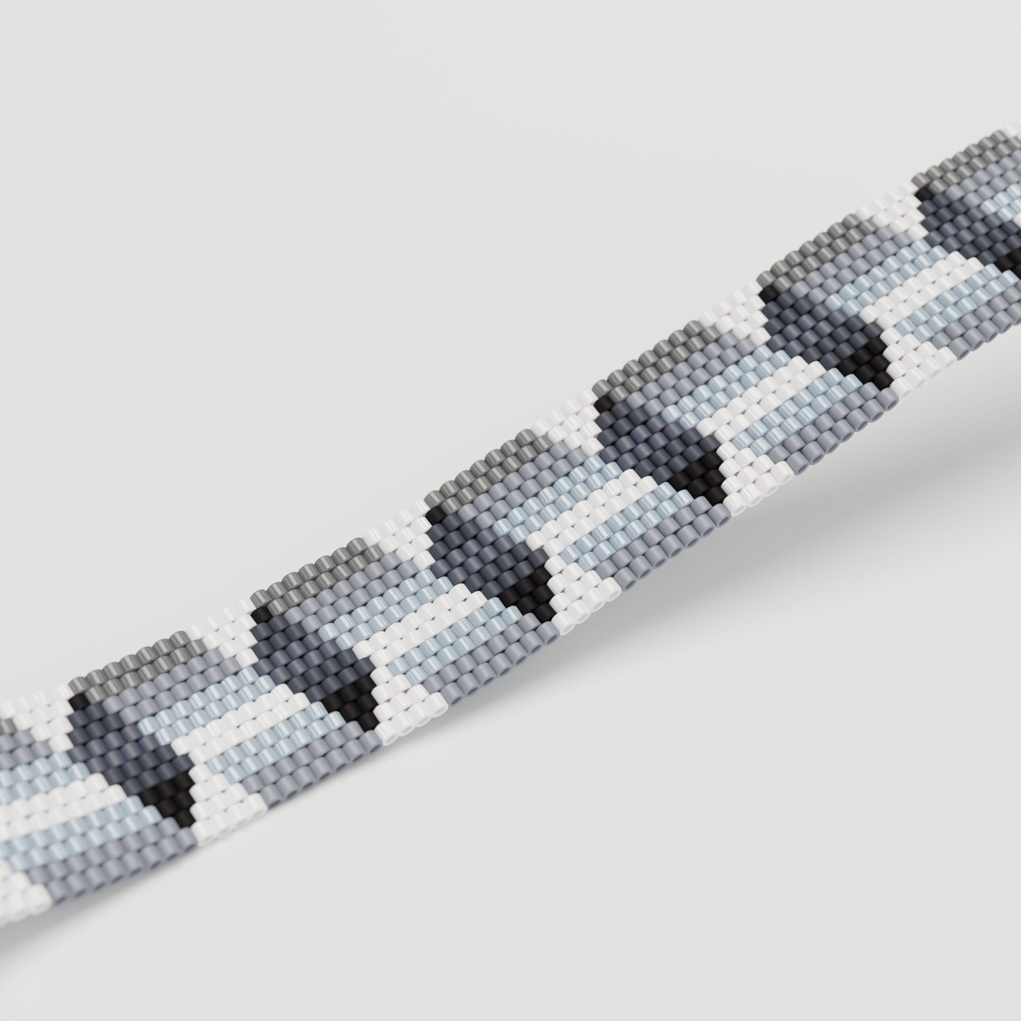 Peyote Bead Pattern Wave, Bracelet Seed Bead Pattern in Pdf, Even Count ...