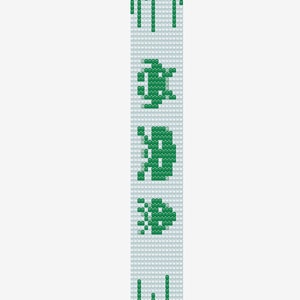 Space Invaders Bracelet, Bead Loom Pattern, Wristband Pattern, Wrist ...