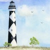 Cape Lookout Lighthouse/ Print of Original Watercolor Painting/ Home ...