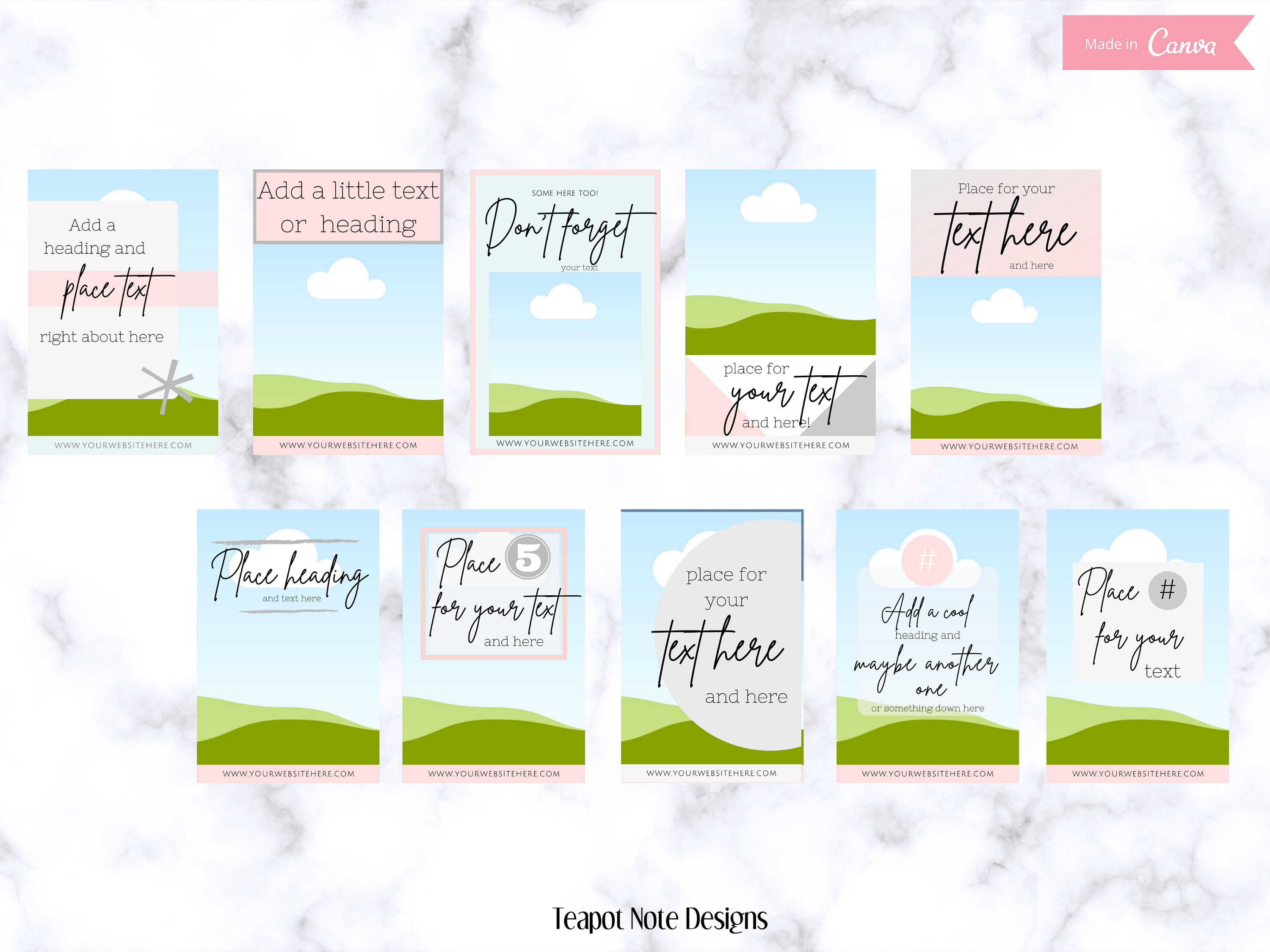 Customizable Pinterest Pin Templates | 20 Unique Pinterest Templates ...