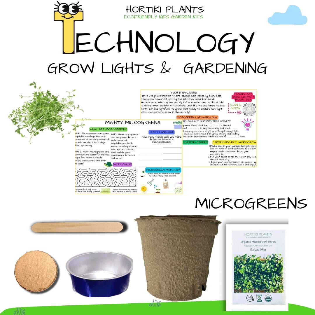 Microgreens Kids Grow Kit: Kids Garden Activity - Kids Plant Kit ...