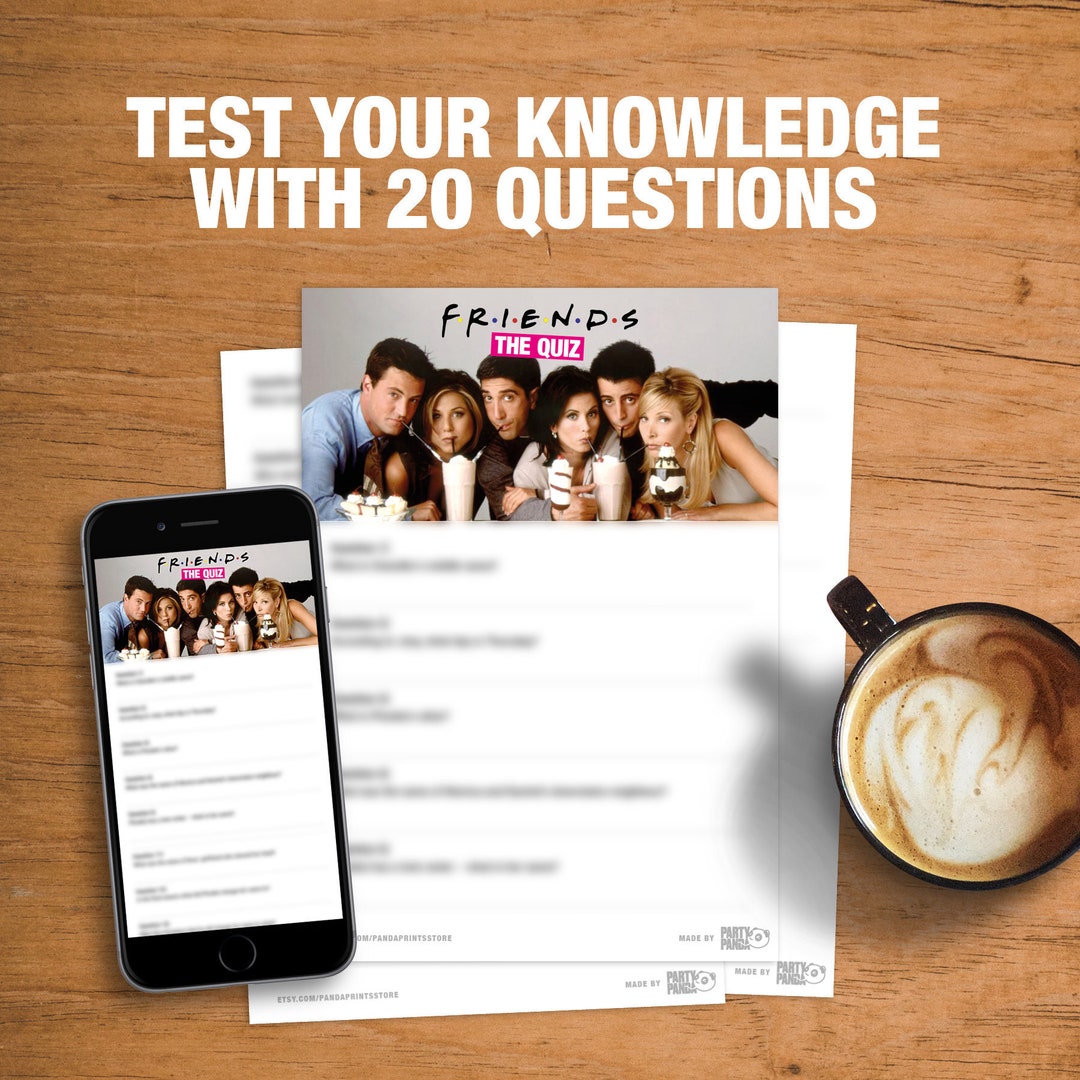 Friends Trivia Quiz Printable Pub Quiz Hen Night/bridal - Etsy