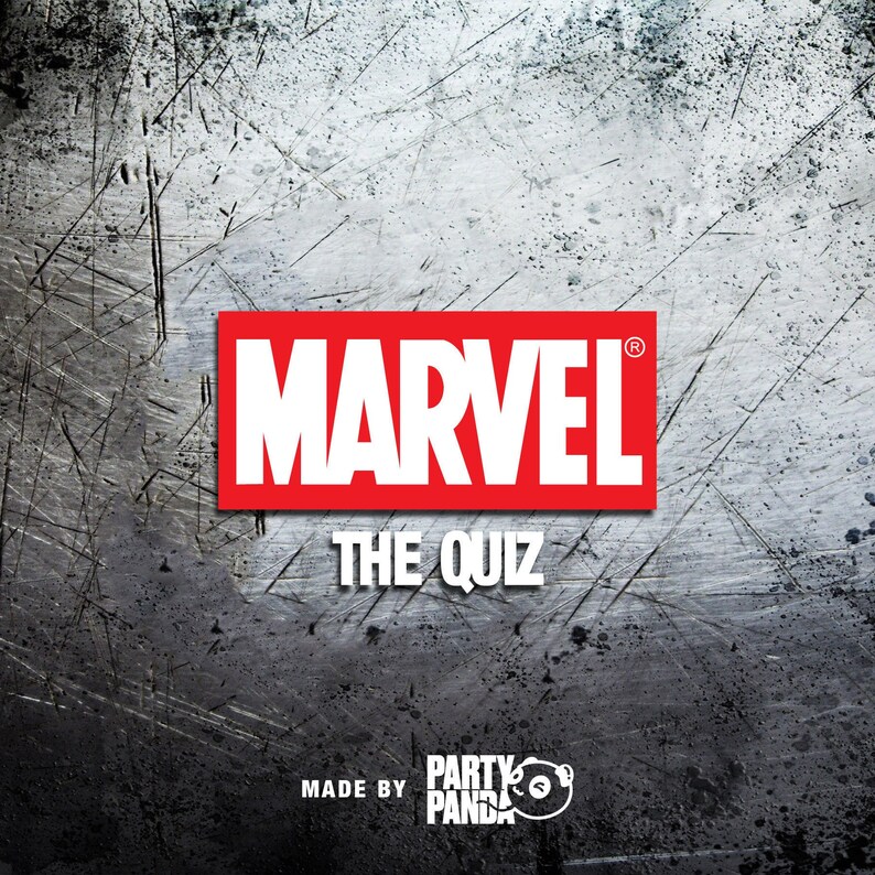 Marvel Universe Trivia Printable Pub Quiz Comic Book Stag Do Birthday ...