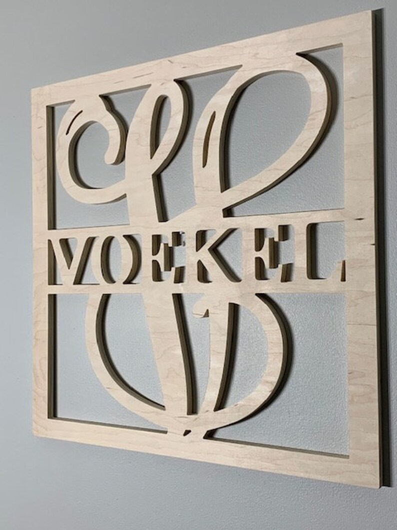 Monogrammed Sign | Etsy