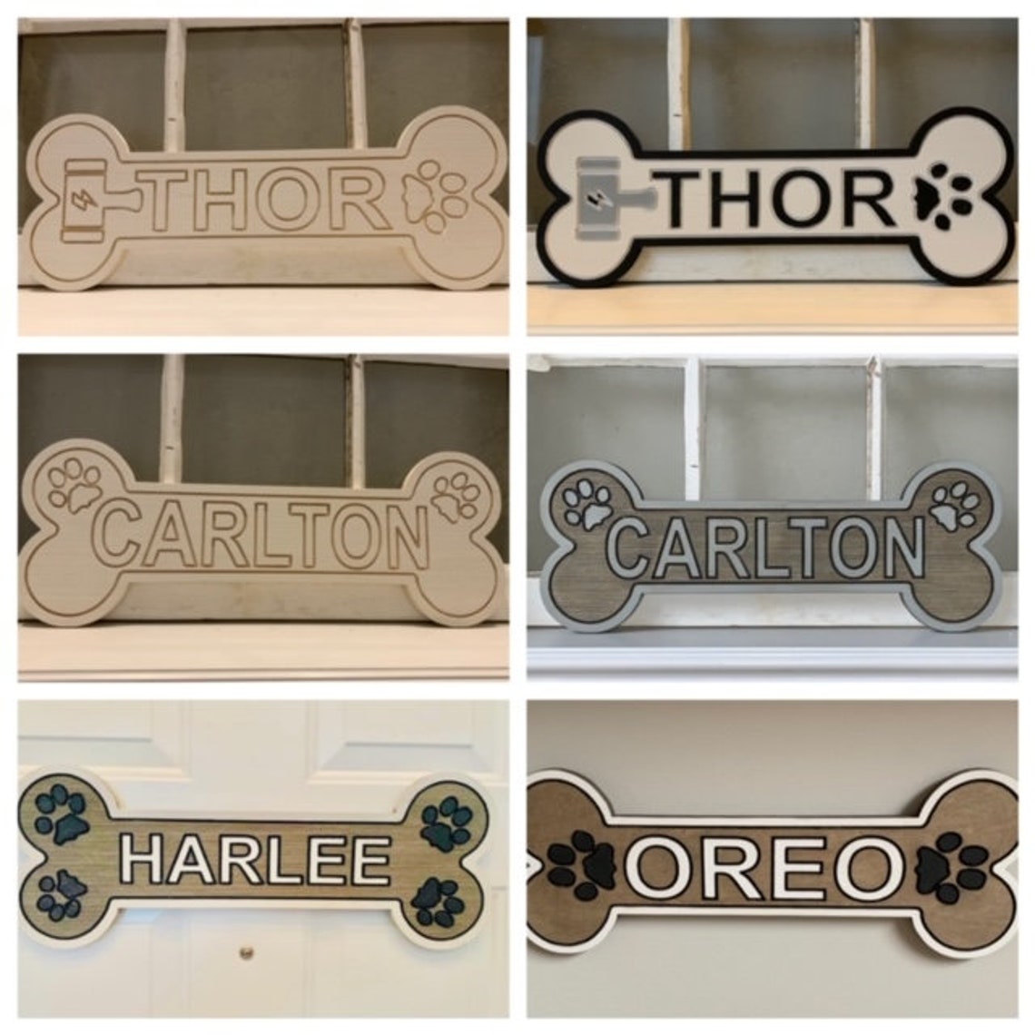 Dog Bone Signs - Etsy