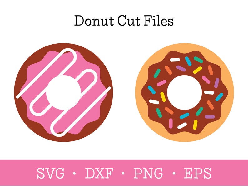 SVG Doughnut File for Cricut Digital Cut File Donut Cut File for Paper ...