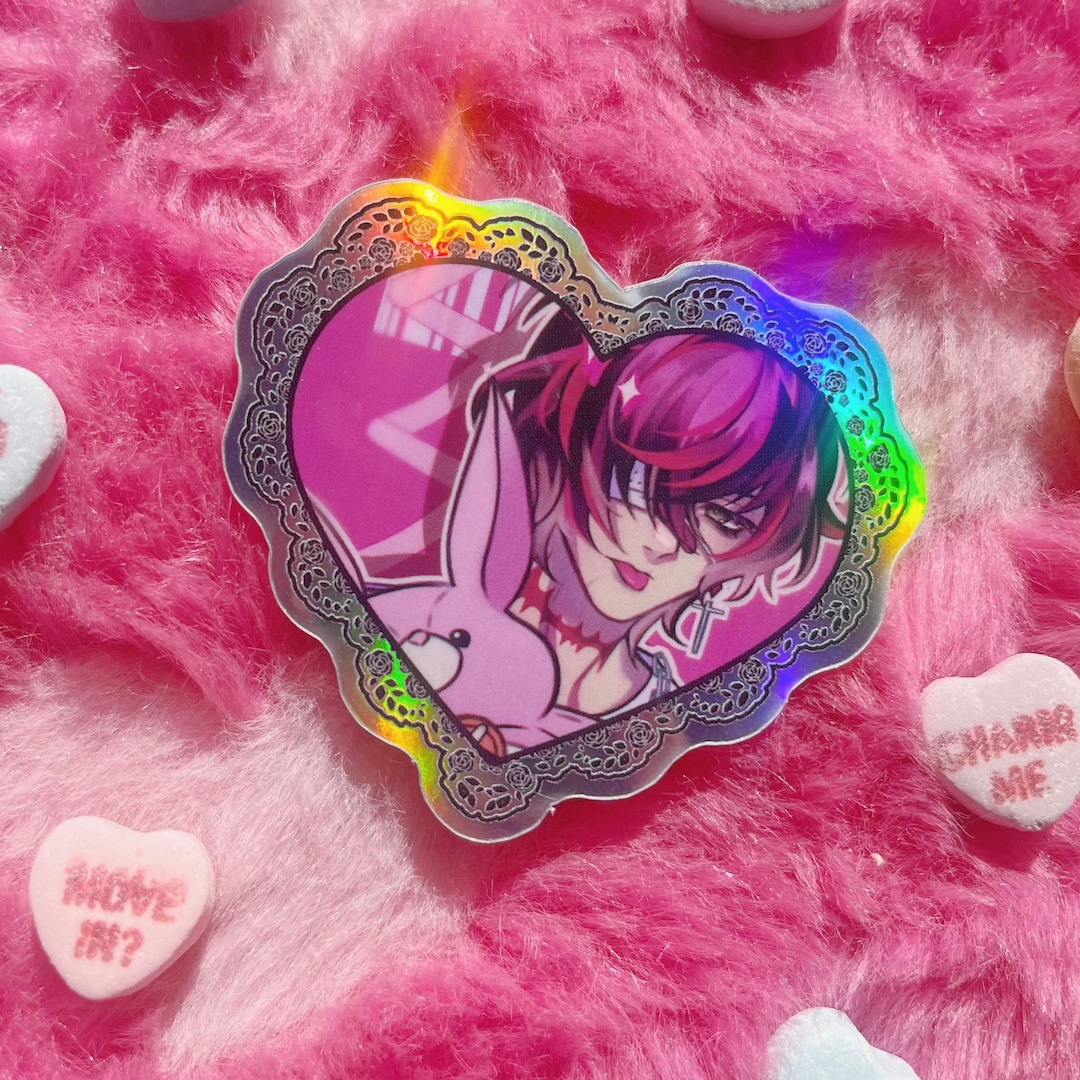 TOWA ~ Holo Heart Sticker - Etsy