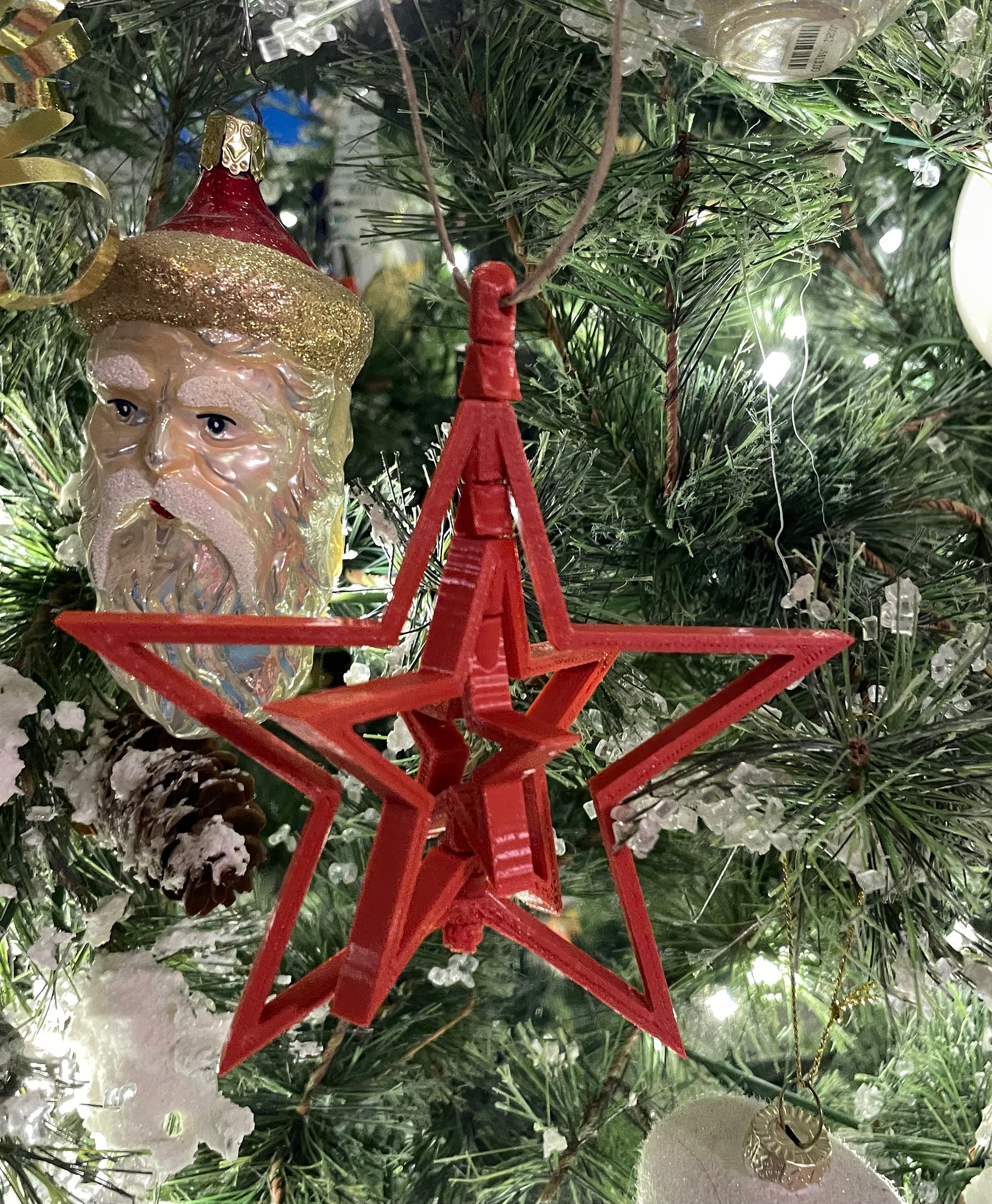 Star Ornament - 3D Printed - Can Spin - Etsy