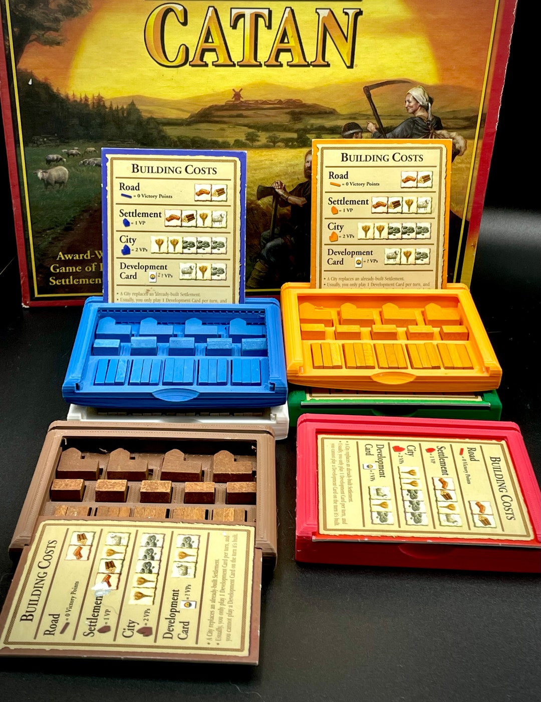 Catan Board Piece Holders - Etsy