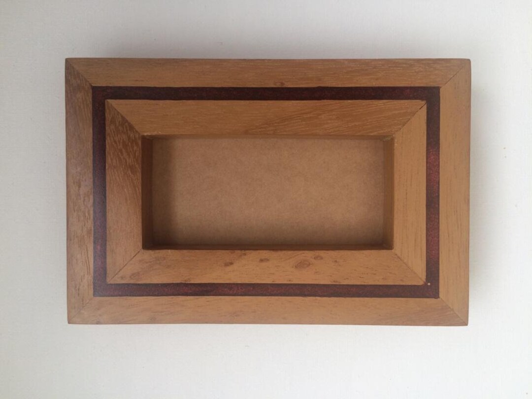 Timber Picture Frame Iroko Hardwood Epoxy Resin Inlay - Etsy
