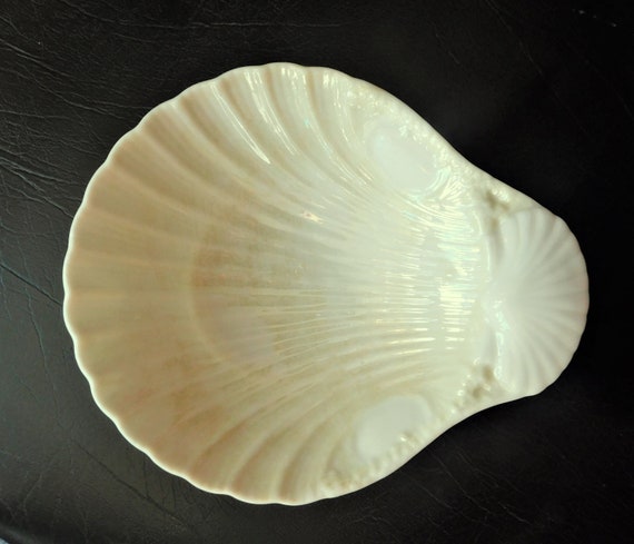 Vintage Irish Belleek China Sea Shell Dish Third Black Mark - Etsy