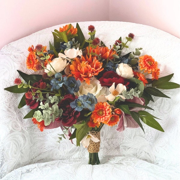 Wildflower Rust Bouquet - Etsy