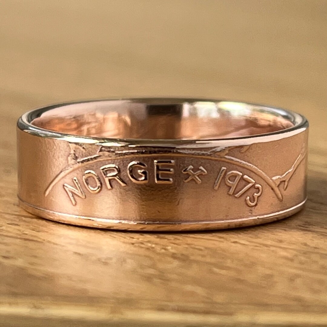Norway 5 Øre Coin Ring - Etsy