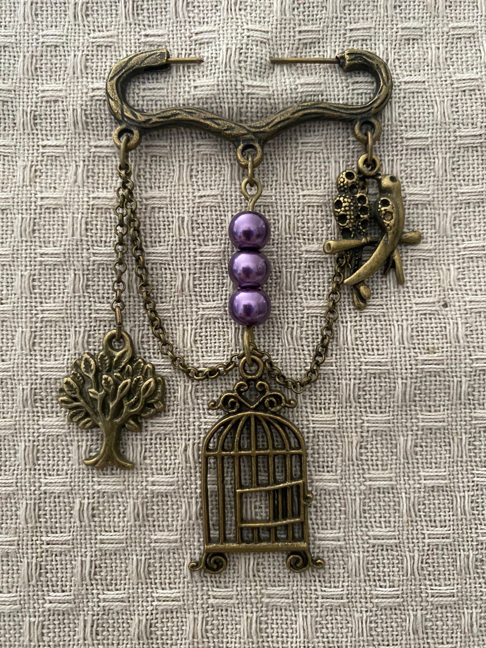 Handmade Brooch. Coat Brooch. Scarf Brooch. | Etsy