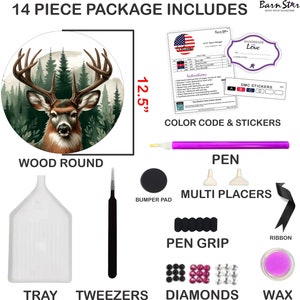 Buck Diamond Art, Diamond Painting Kit, Adult Beginners, Round Drills ...