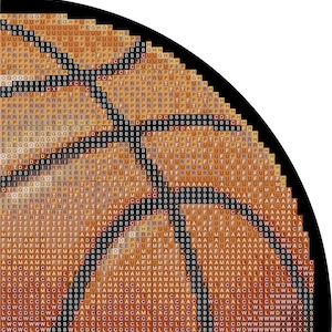 Basketball Diamond Painting Art Kit, Round Drills - Etsy