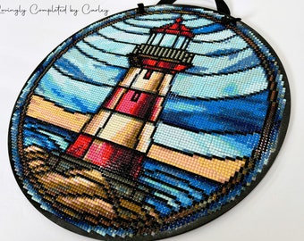 Lighthouse/landscape round 30x40cm Diamond Art Kit - Etsy
