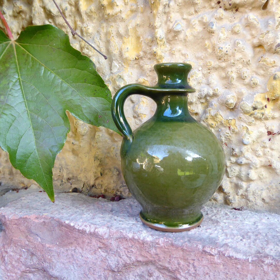 Small Old Ceramic Vase Jug Handle Jug - Etsy