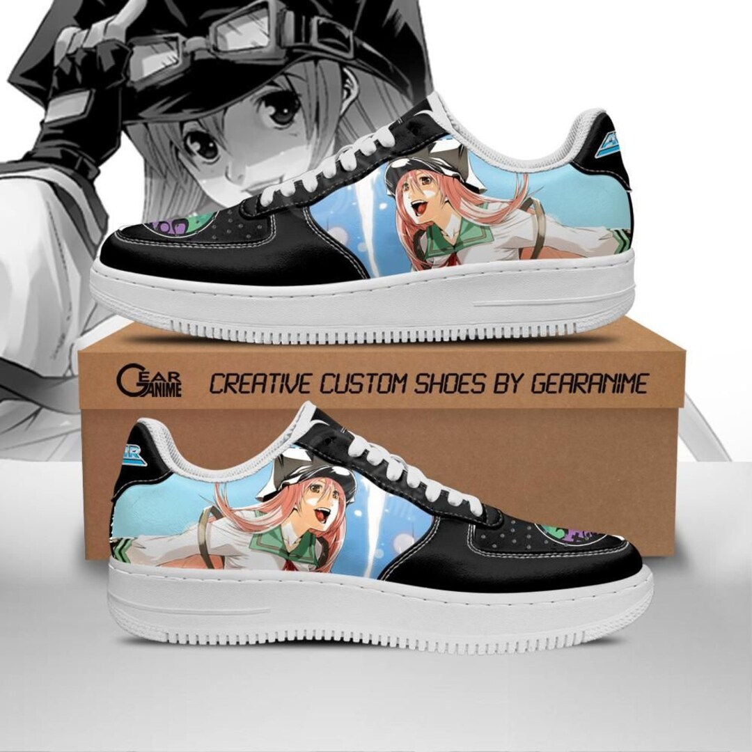 Simca Air Gear Shoes Custom Anime AF 1 Sneakers AF0127 - Etsy