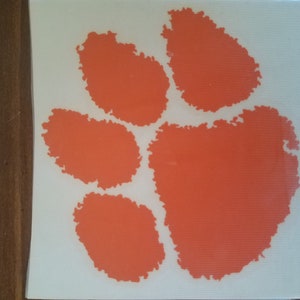 Clemson Paw Decal - Etsy