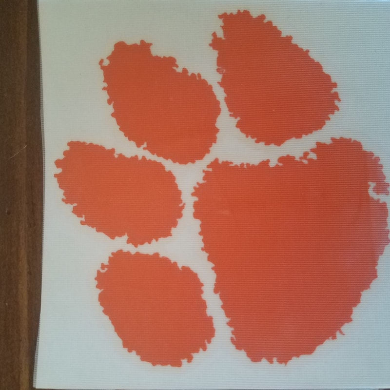 Clemson Paw Decal - Etsy