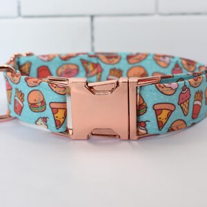 Snacks Dog/cat Collar ~ Food Dog Collar ~ Hamburger Dog Collar ~ Pizza ...