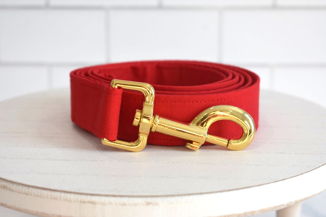 Solid Red Dog Leash Red Dog Leash Lunar New Year Dog Leash Gold Dog ...