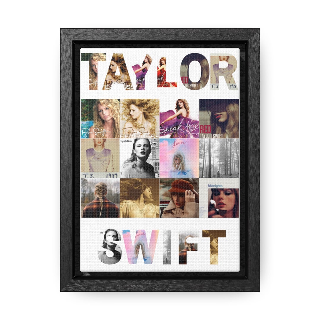 Taylor Swift Framed Art Canvas Eras Tour Album Artwork - Etsy