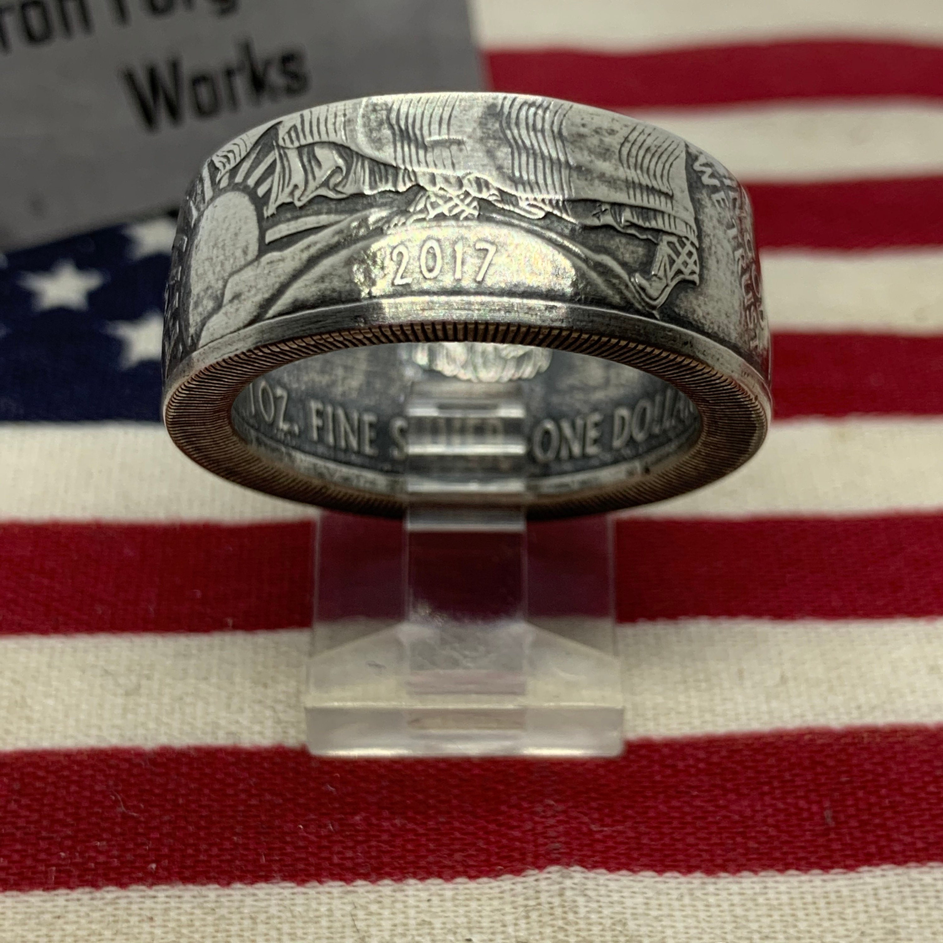 Coin Ring Handmade From 1 Oz Silver Walking Liberty American | Etsy