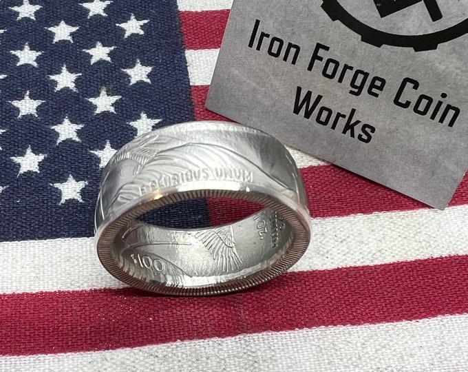 1 Oz US PLATINUM Coin Ring. One Ounce Liberty Coin Choose Size Eagle - Etsy