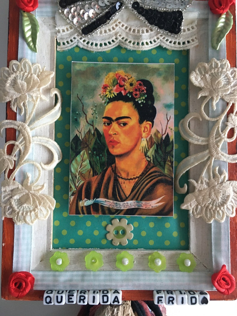 Handmade Wall Niche Frame With Frida Kahlo Photo Pop Art Inspired - Etsy